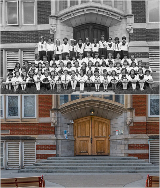 Westmount School Edmonton 100 Years Apart | Then And Now